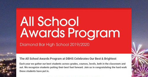 All School Awards Program | Smore Newsletters for Education