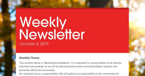Weekly Newsletter | Smore Newsletters for Business