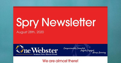 Spry Newsletter | Smore Newsletters