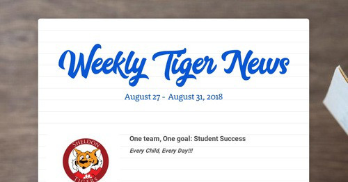 Weekly Tiger News | Smore Newsletters