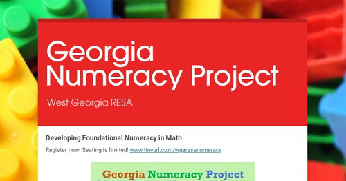 Georgia Numeracy Project | Smore Newsletters for Education