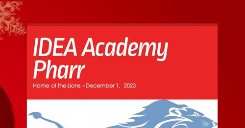 IDEA Academy Pharr | Smore Newsletters