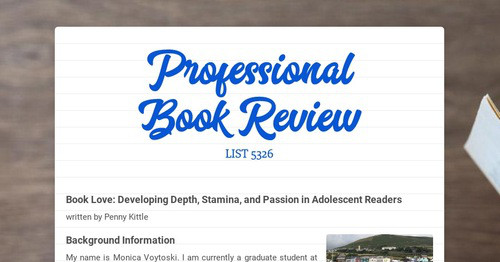 Professional Book Review | Smore Newsletters