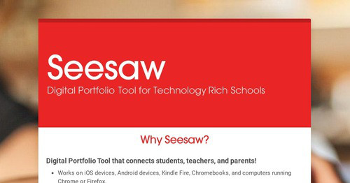Seesaw | Smore Newsletters