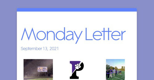 Monday Letter | Smore Newsletters