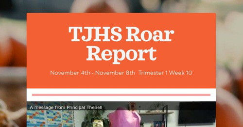 TJHS Roar Report
