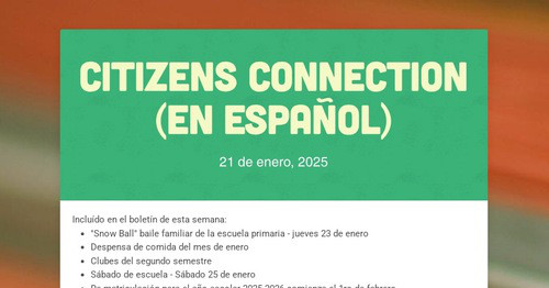 Citizens Connection (en español) | Smore Newsletters for Education