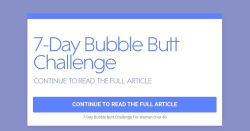 7 Day Bubble Butt Challenge Smore Newsletters