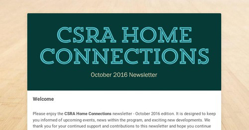 CSRA Home Connections | Smore Newsletters