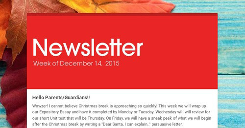 Newsletter | Smore Newsletters
