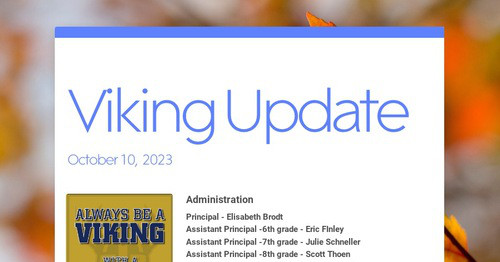 Viking Update | Smore Newsletters for Education
