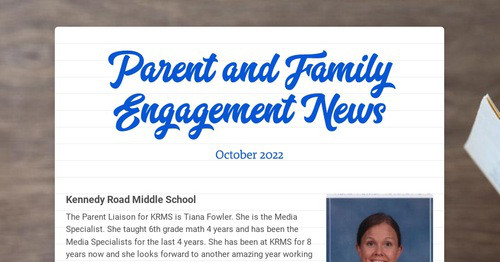 Parent and Family Engagement News