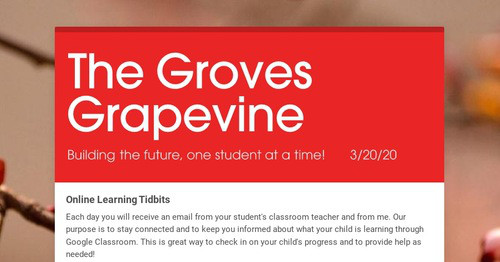 The Groves Grapevine | Smore Newsletters