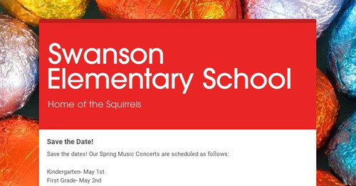 Swanson Elementary School | Smore Newsletters