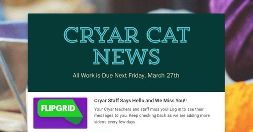 cryar cat news | Smore Newsletters