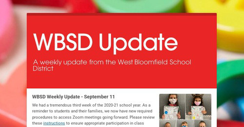 WBSD Update | Smore Newsletters for Business