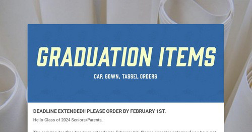 Graduation Items