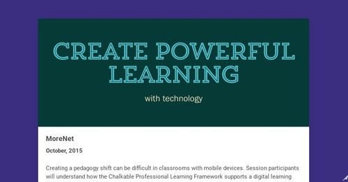 Create Powerful Learning | Smore Newsletters