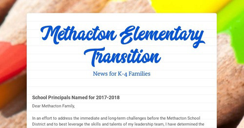 Methacton Elementary Transition