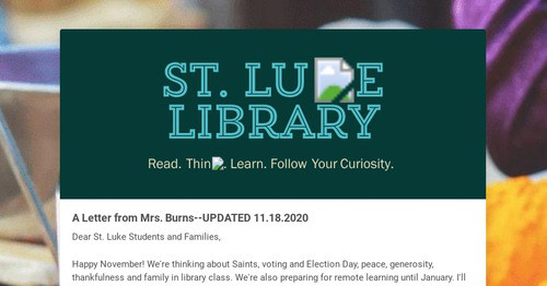 St. Luke Library | Smore Newsletters