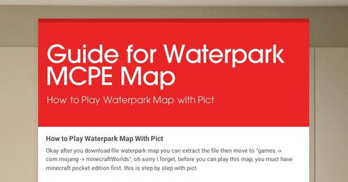 Guide for Waterpark MCPE Map | Smore Newsletters