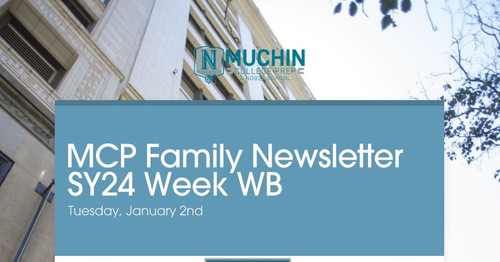 MCP Family Newsletter SY24 Week WB