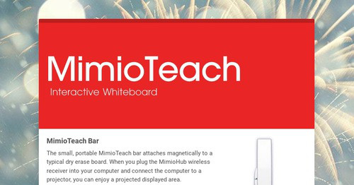 MimioTeach | Smore Newsletters