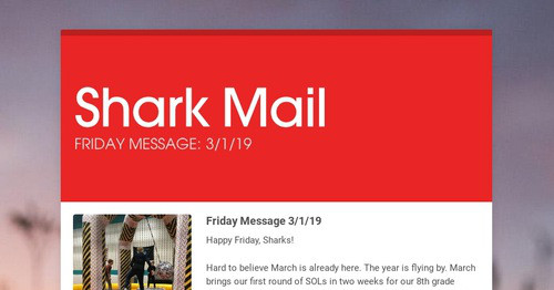 Shark Mail | Smore Newsletters