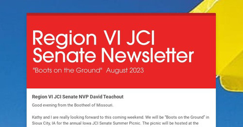Region VI JCI Senate Newsletter | Smore Newsletters for Education