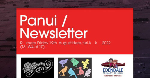 Panui / Newsletter | Smore Newsletters