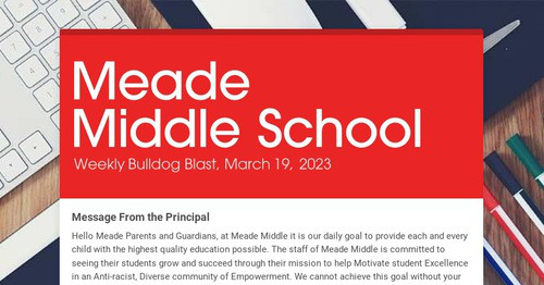 Meade Middle School | Smore Newsletters for Education