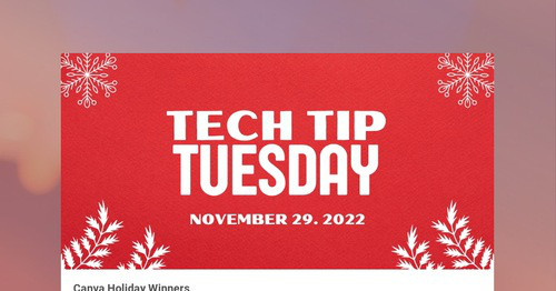 TECH TIP TUESDAY | Smore Newsletters