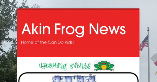 Akin Frog News | Smore Newsletters