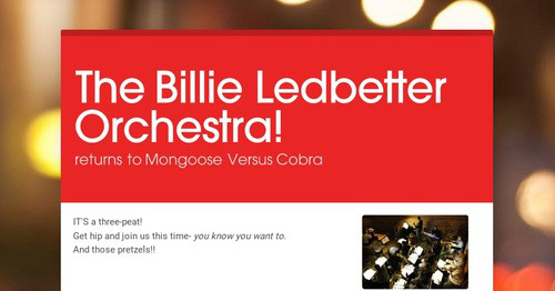 The Billie Ledbetter Orchestra! | Smore Newsletters
