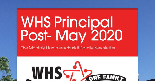 WHS Principal Post- May 2020 | Smore Newsletters