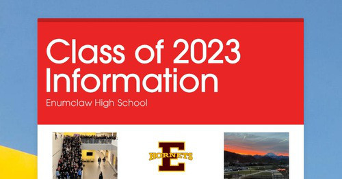 Class of 2023 Information | Smore Newsletters