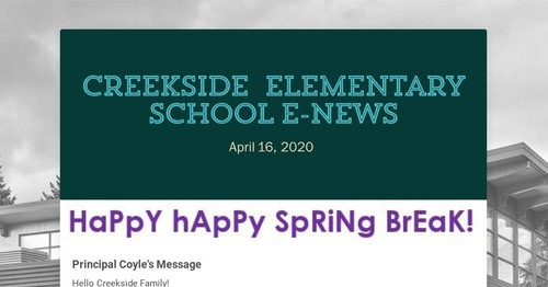 Creekside Elementary School E-News
