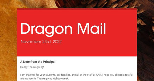 Dragon Mail | Smore Newsletters for Education