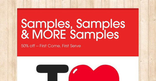 Samples, Samples & MORE Samples | Smore Newsletters