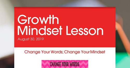 Growth Mindset Lesson | Smore Newsletters