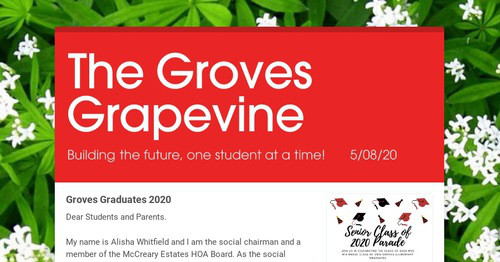 The Groves Grapevine | Smore Newsletters