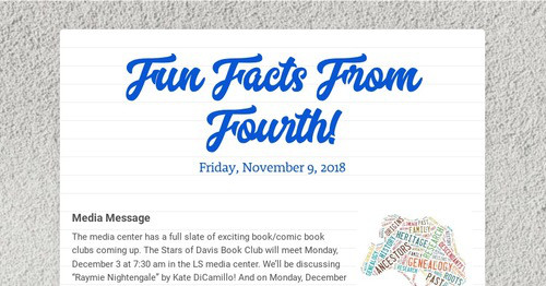 Fun Facts From Fourth! | Smore Newsletters for Education