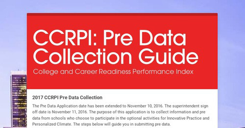 CCRPI: Pre Data Collection Guide | Smore Newsletters