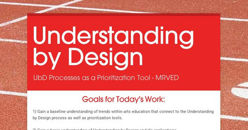 Understanding by Design