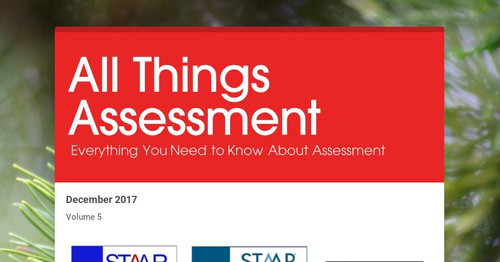 All Things Assessment | Smore Newsletters for Education