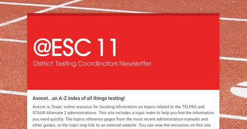 @ESC 11 | Smore Newsletters