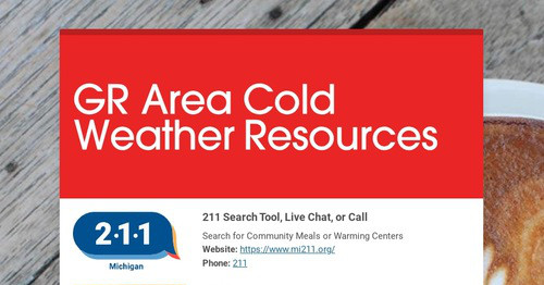 GR Area Cold Weather Resources | Smore Newsletters for Education