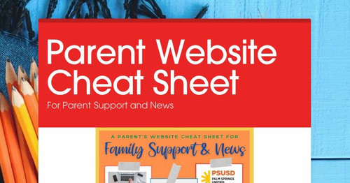 Parent Website Cheat Sheet