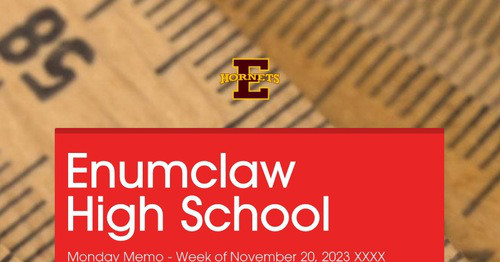 Enumclaw High School | Smore Newsletters