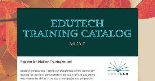 EduTech Training Catalog